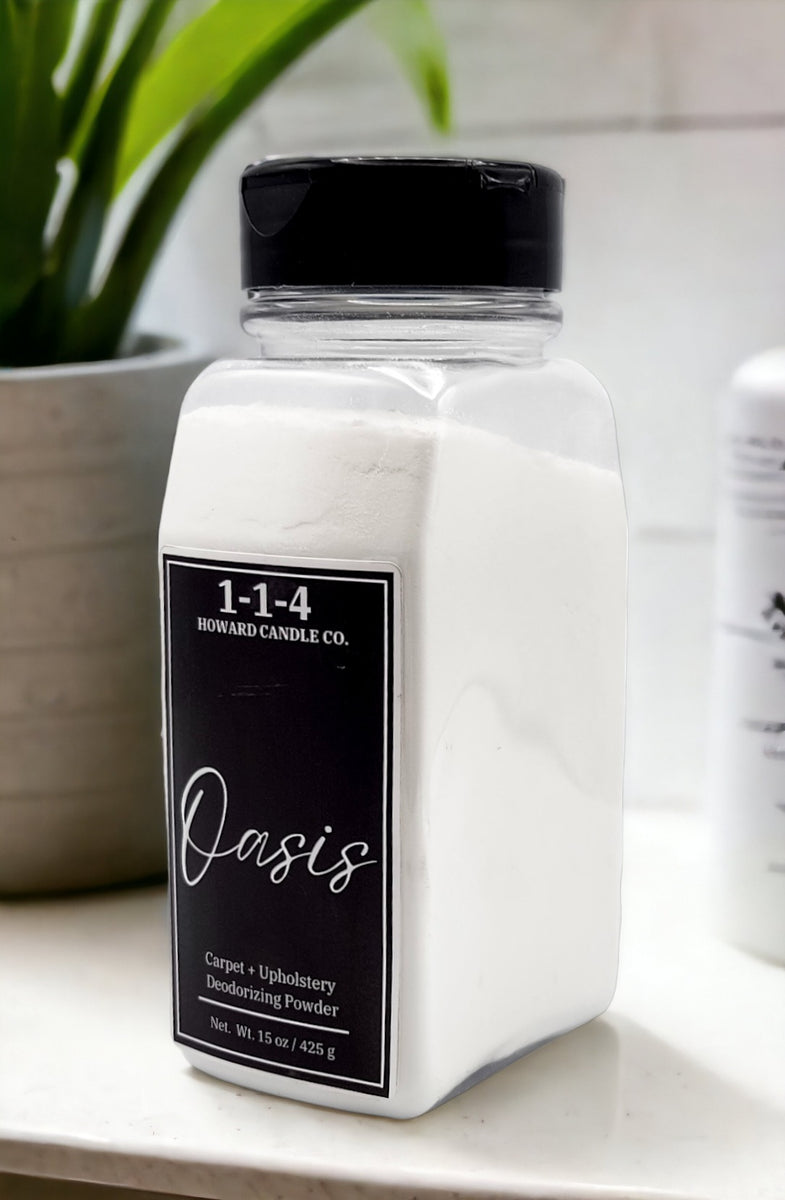Carpet & Upholstery Deodorizing Powder – 1-1-4 Howard Candle Co.